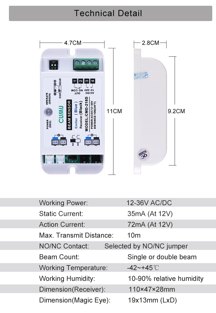 Safety Beam Light Barrier – Caesar Store
